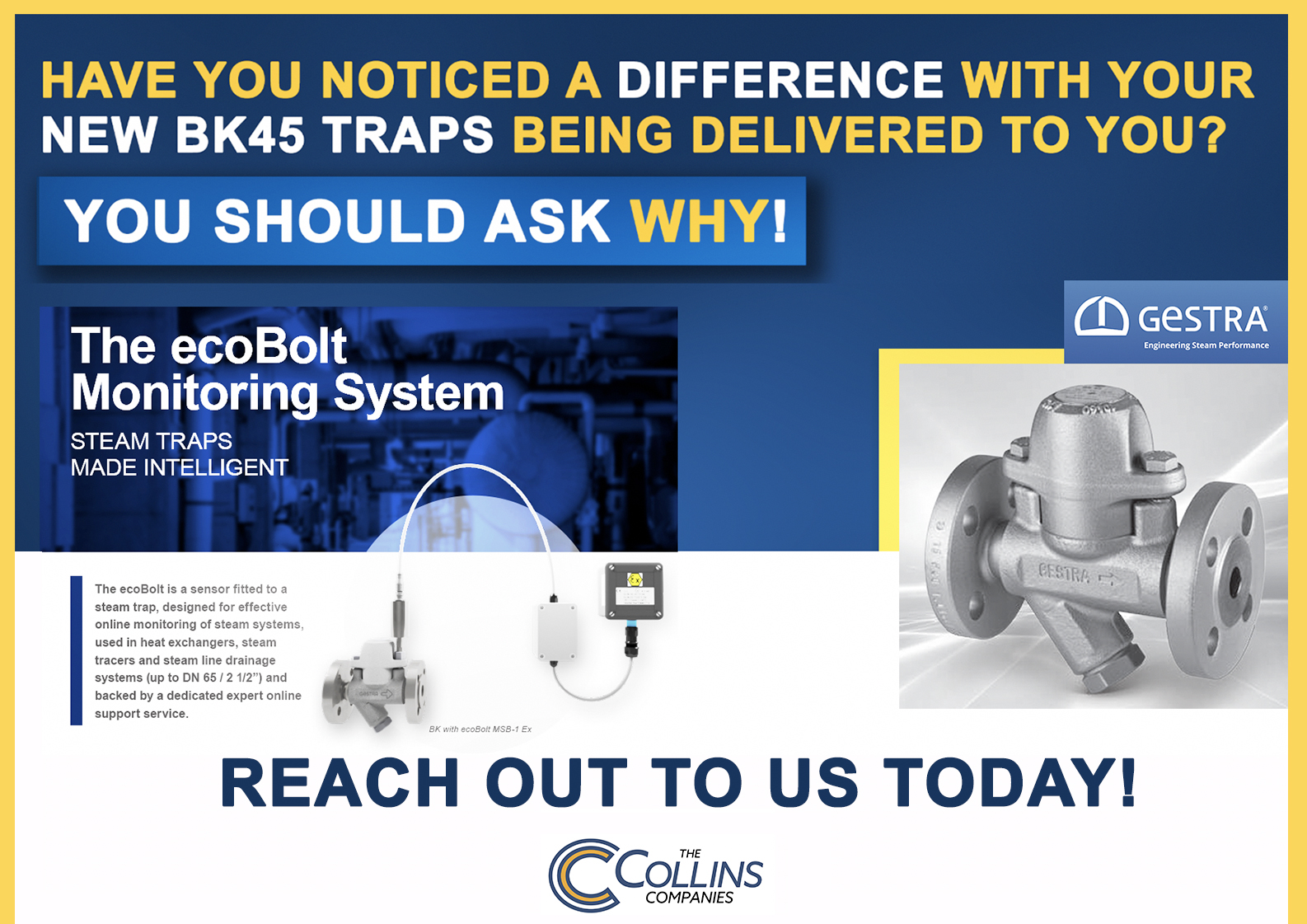 GESTRA ecoBolt-Smart Steam Monitoring System